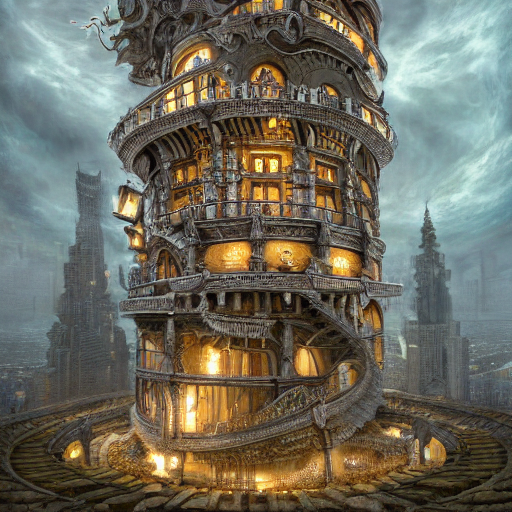 Twisted tower architecture rendered by Stable Diffusion image AI | Dan ...