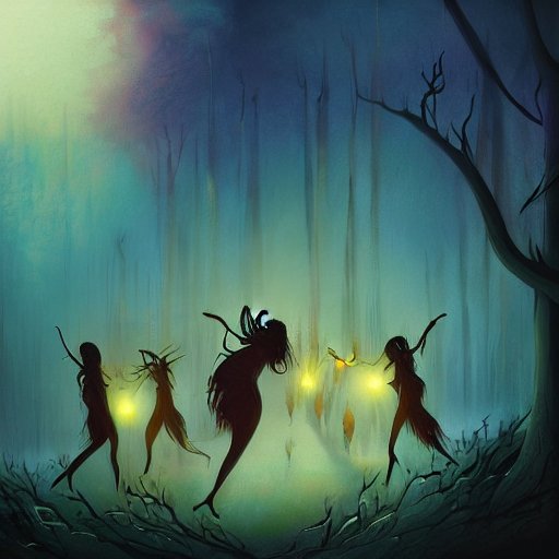 Witches dances rendered by Stable Diffusion image generation AI. | Dan ...