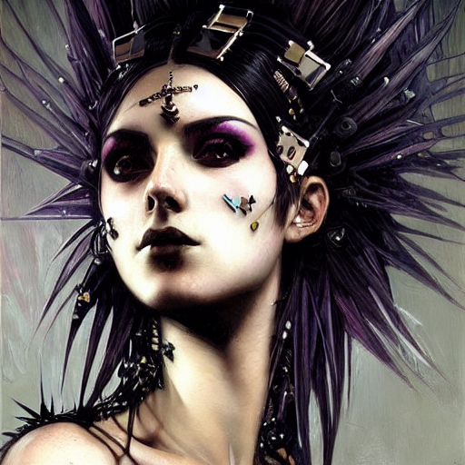 Art Noveau meets punk rock, generated by Stable Diffusion AI | Dan ...